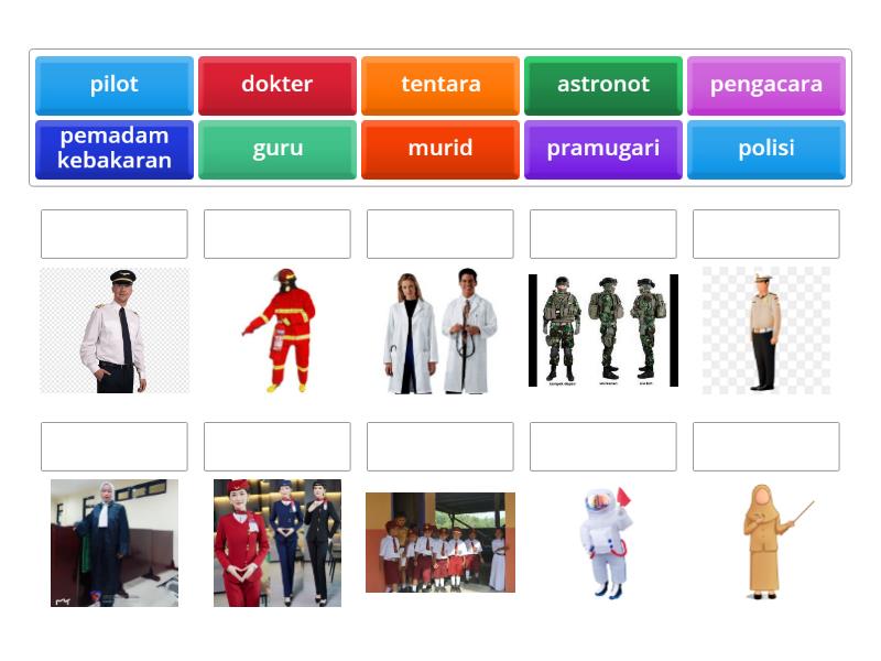 pakaian profesi - Match up