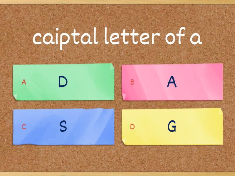 capital letters - Quiz