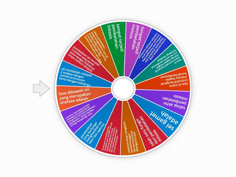 kuis pembelahan sel - Spin the wheel