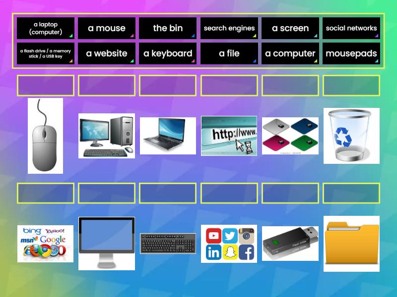Computer vocabulary 5e - Match up