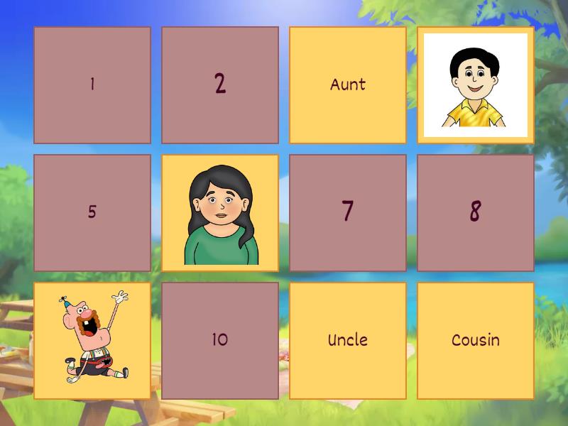 Vocabulary - Matching pairs