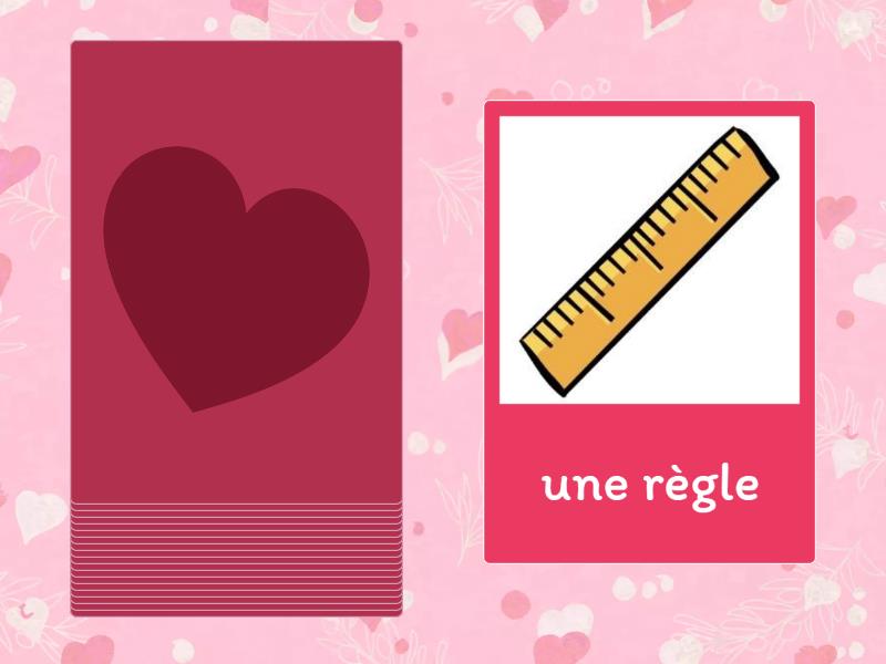 Cartes: Vocabulaire de la lettre R, r - Speaking cards