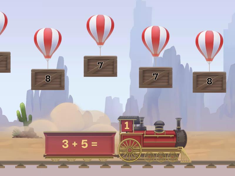 Addition and subtraction - Balloon pop