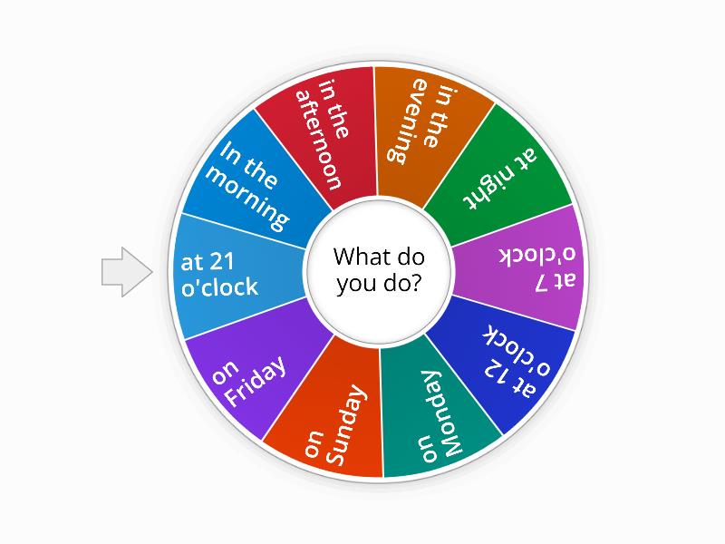 make sent - Spin the wheel