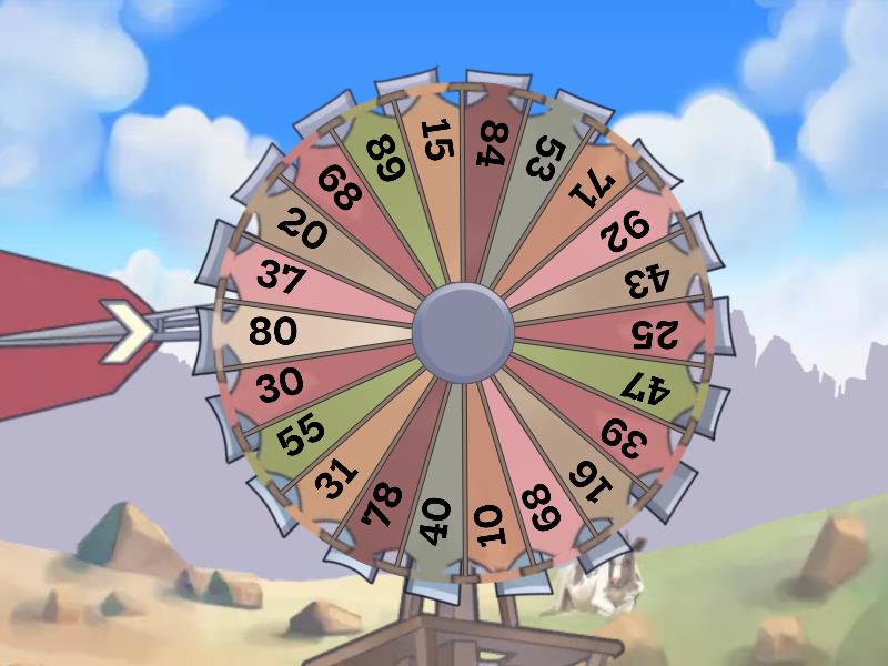 Zahlen 100 - Spin the wheel