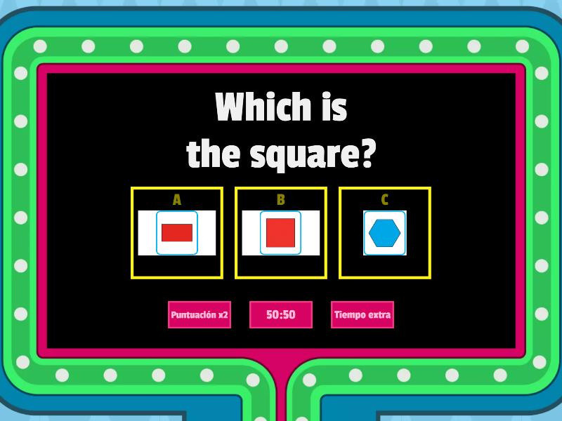2D Shapes - Gameshow quiz