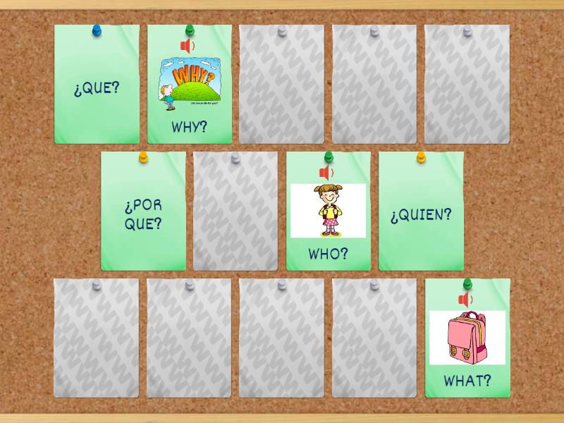 WH-QUESTIONS - Matching pairs