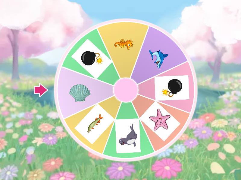 sea animals - Spin the wheel