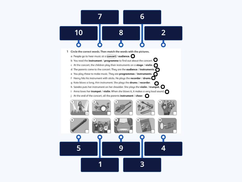 Musical instruments - Labelled diagram