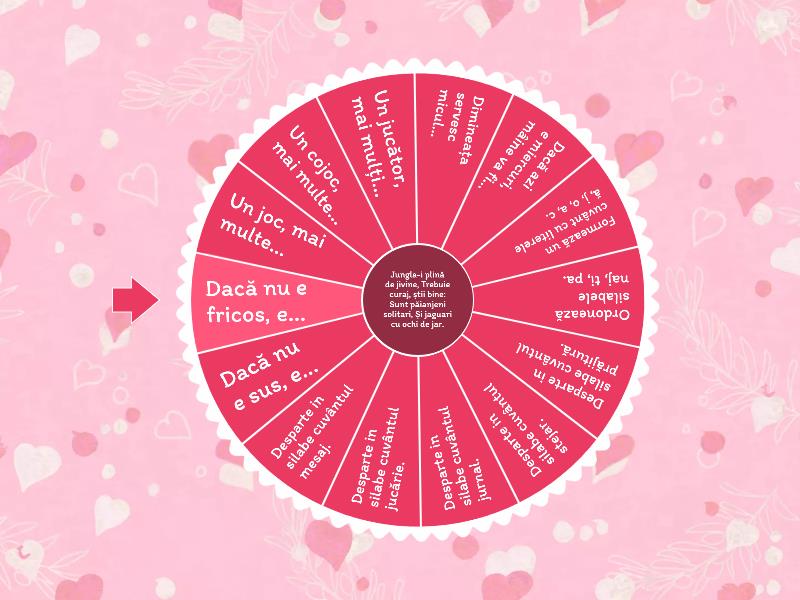 Sunetul si litera j - Spin the wheel