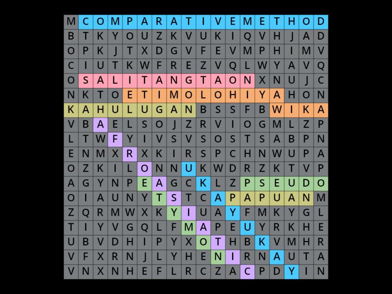 SIPAT SALITA - Wordsearch SIPAT SALITA - Wordsearch