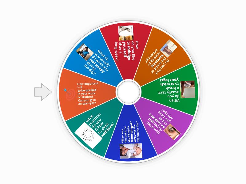 Lesson 8 Revision Answering the Question - Spin the wheel