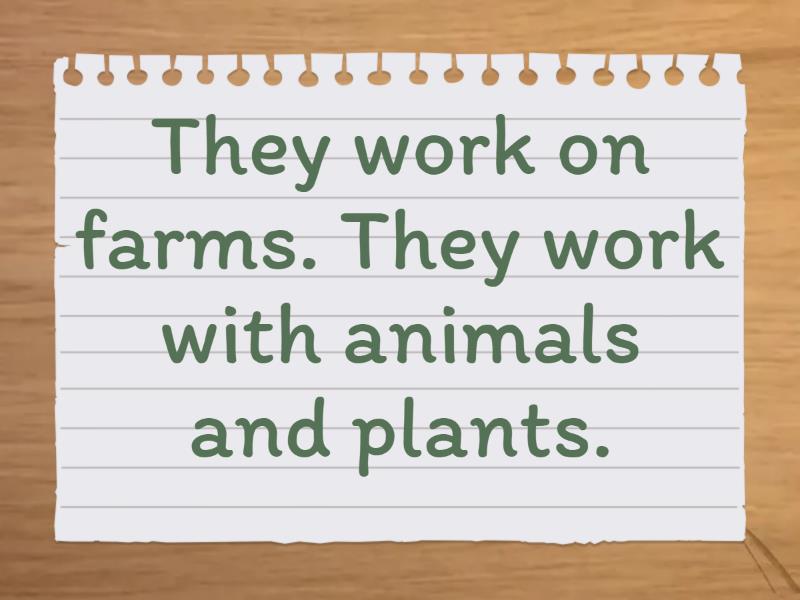 Jobs people who help us - Flash cards