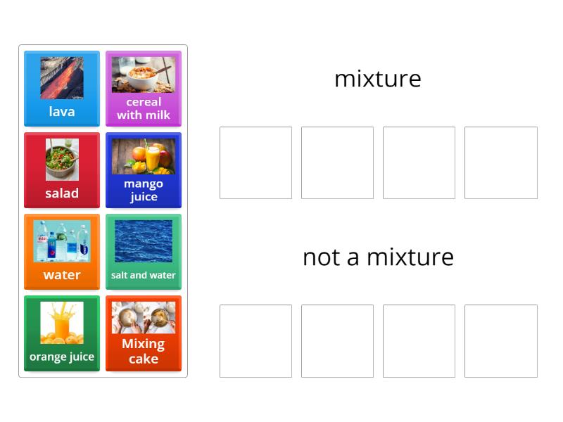 Mixtures - Group sort