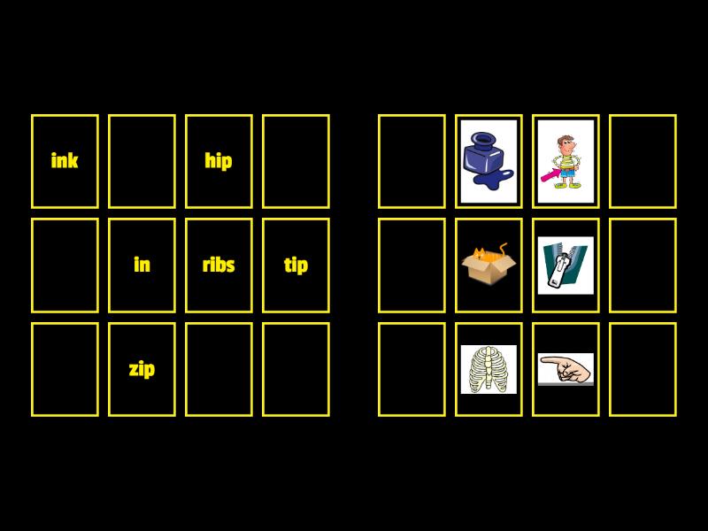 Unit 4 _ i, ip, ib, id _ Oxford Phonics 2 matching - Matching pairs