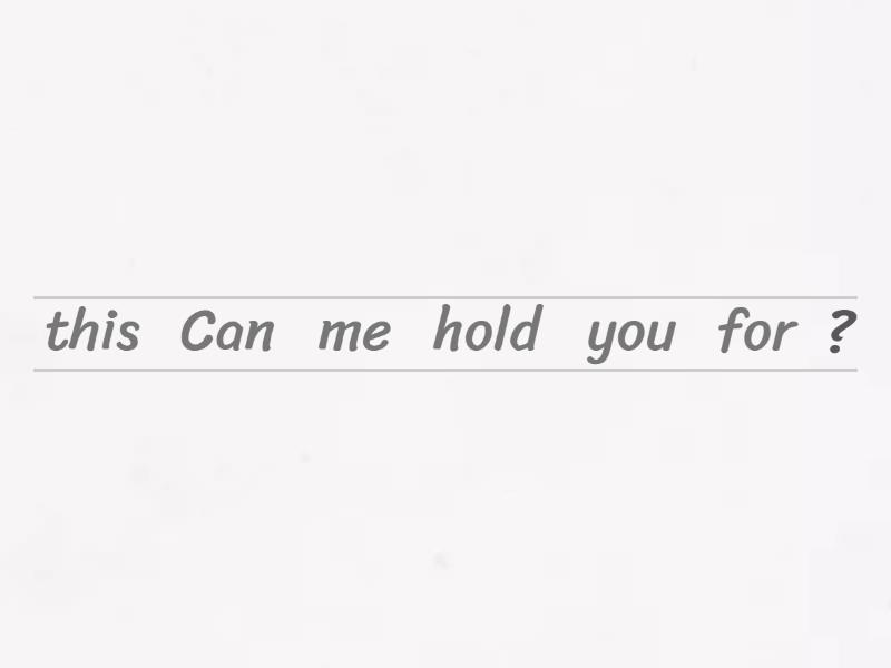 - The Sentence Mix-Up Game. - Unjumble