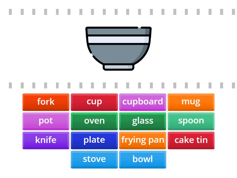 cooking nouns - Find the match