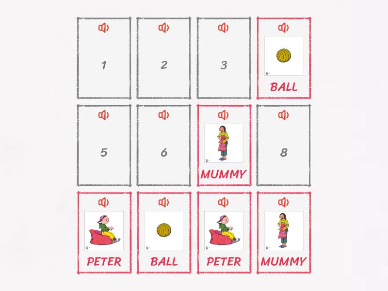 PETER MEMORY GAME - Matching pairs