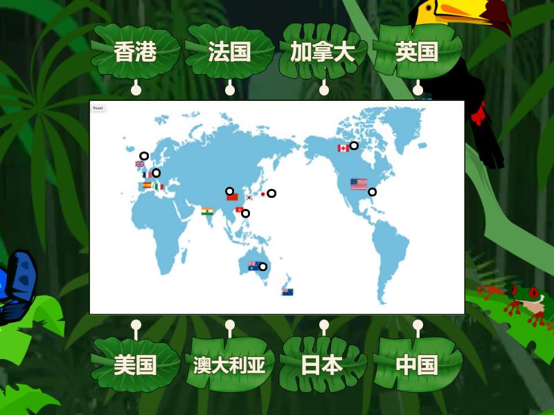 Countries 国家 - Labelled diagram