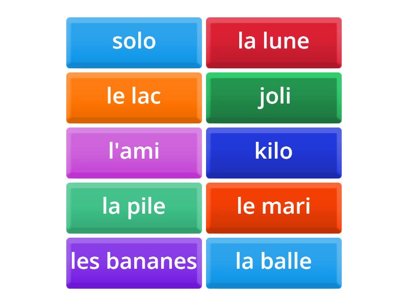 Les voyelles simples - Flip tiles