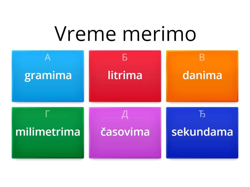 Merenje vremena |Učiteljica.rs - Quiz