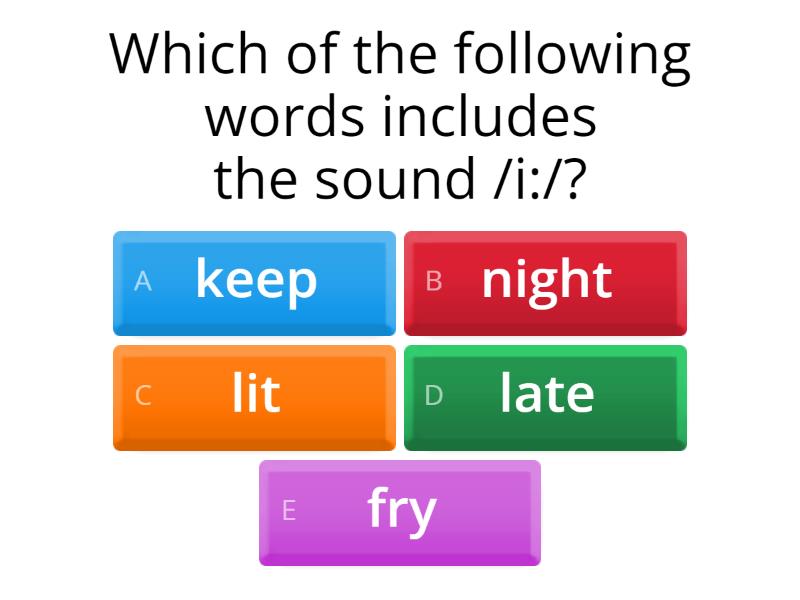 Vowels (Phonetics) - Quiz