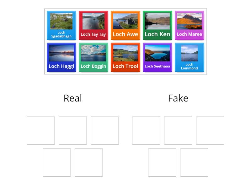 Loch or Not - Group sort