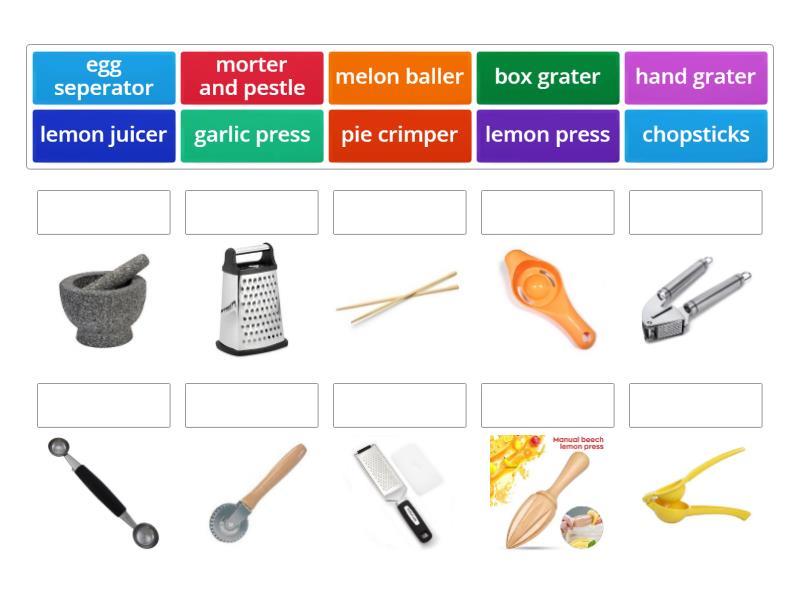 Kitchen Tools - Match up