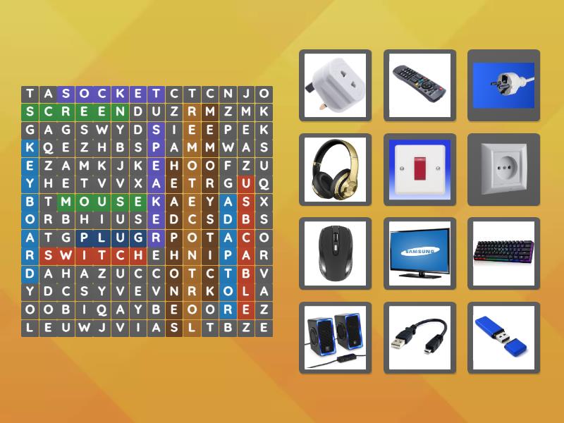 NEF Inter Electronic devices - Wordsearch
