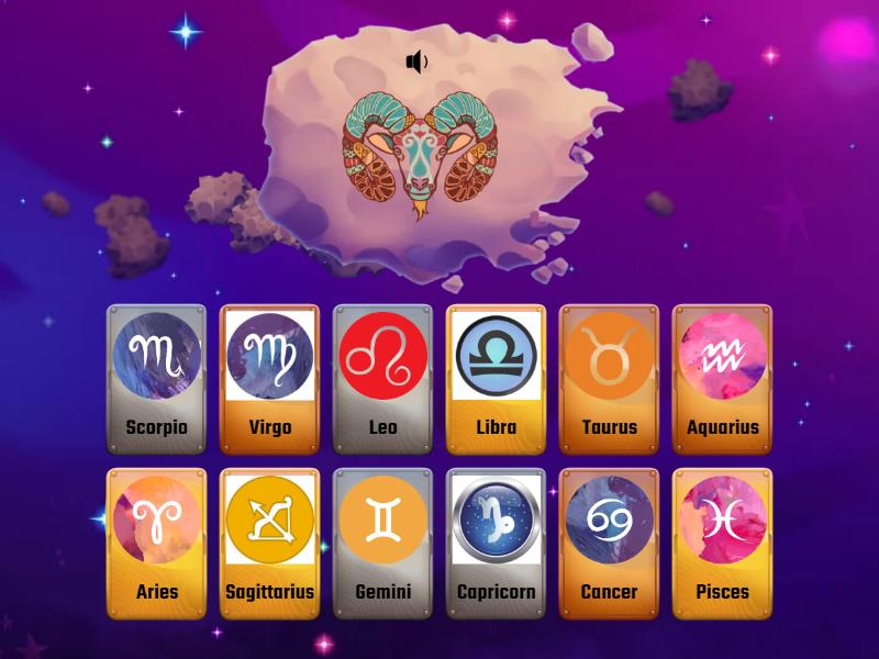 Zodiac Signs Revision - Find the match