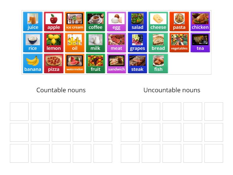 Countables&Uncountables - Group sort