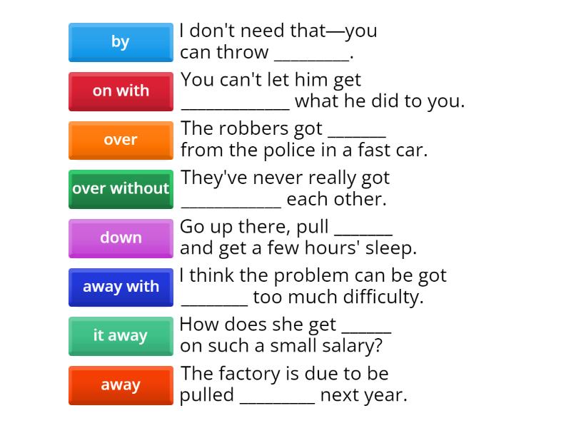 b2 phrasal verbs - Desliar