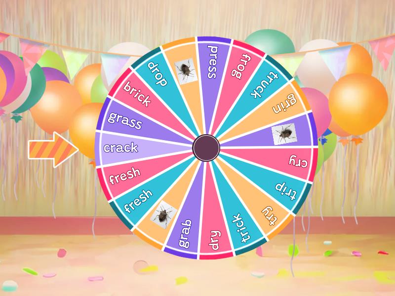 Blends with R - Spin the wheel