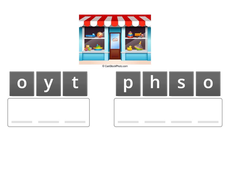 Starlight 3 Module 2 At the toy shop - Анаграмма