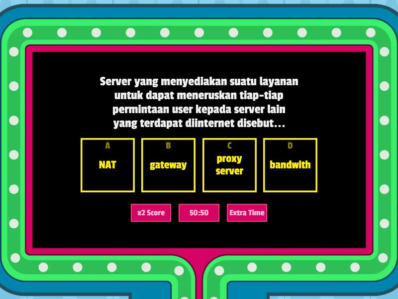 Proxy server - Gameshow quiz