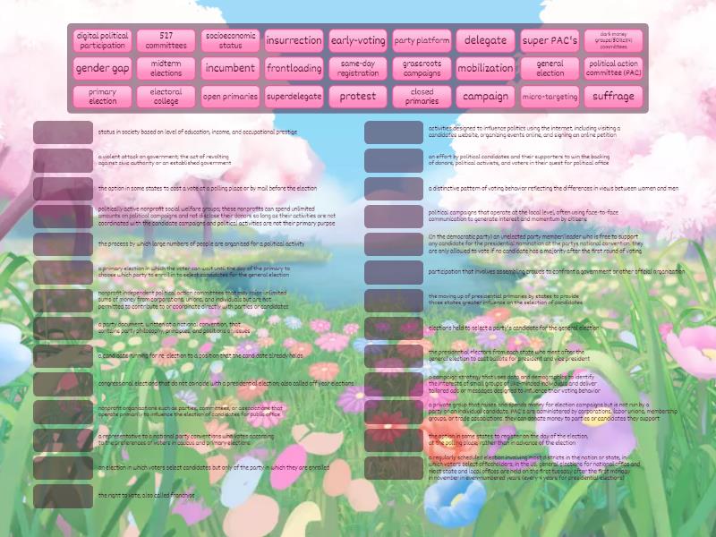 Chapter 9: VOCAB - Match up