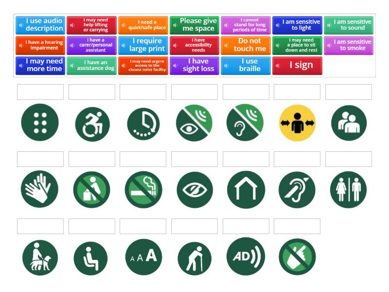 Hidden Disabilities - Match up