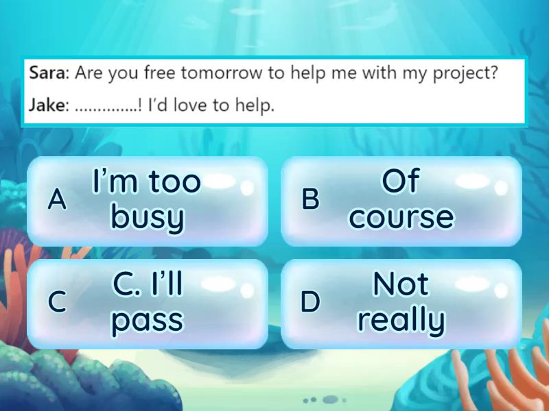 Asking and Offering Help - Quiz