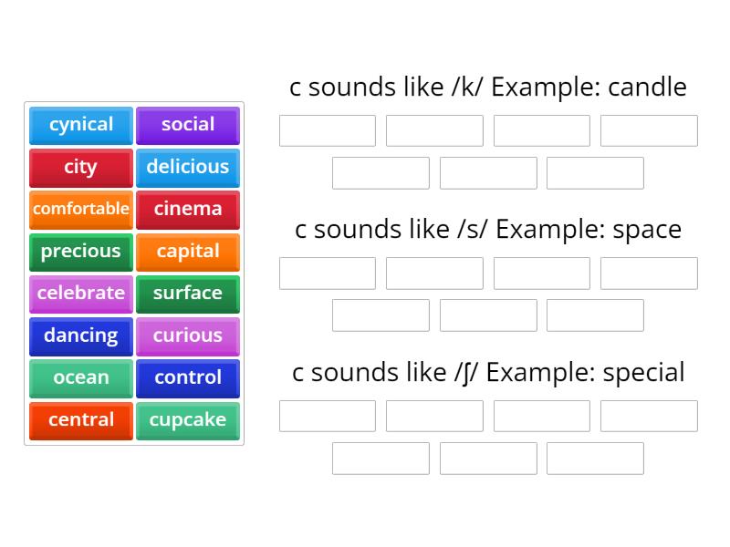 Letter C/Reading - Group sort
