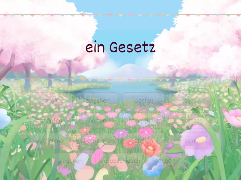 C1 - Vielfalt - 1/6 Nomen-Verb-Verbindungen - Cada oveja con su pareja