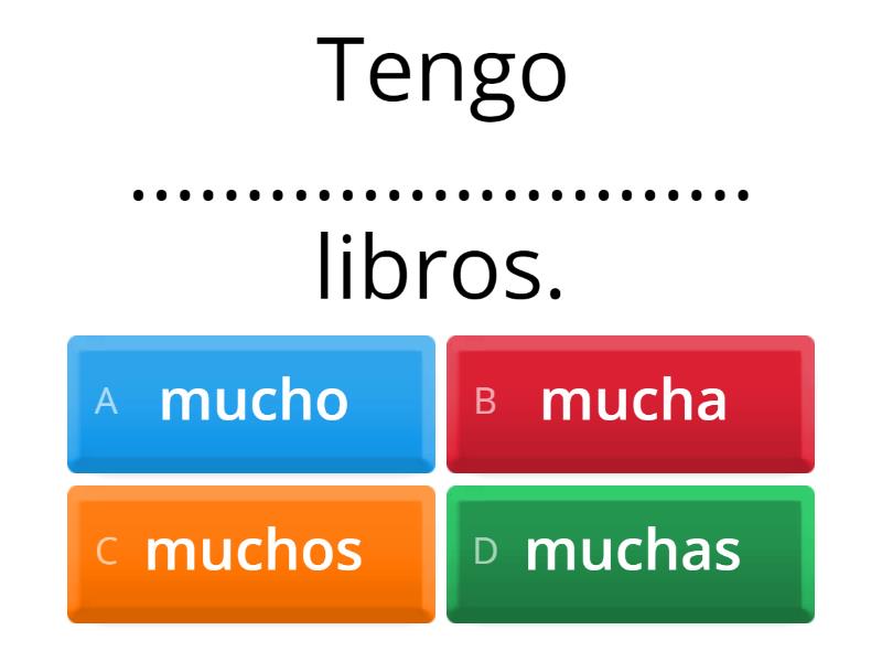 Mucho x muchos - Quiz