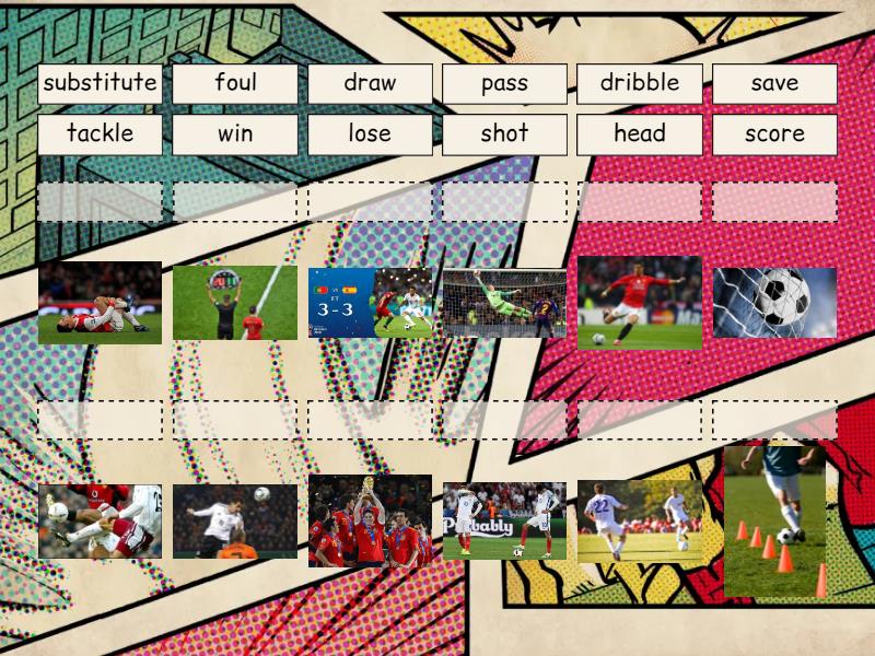 Football Vocabulary: Verbs - Match up