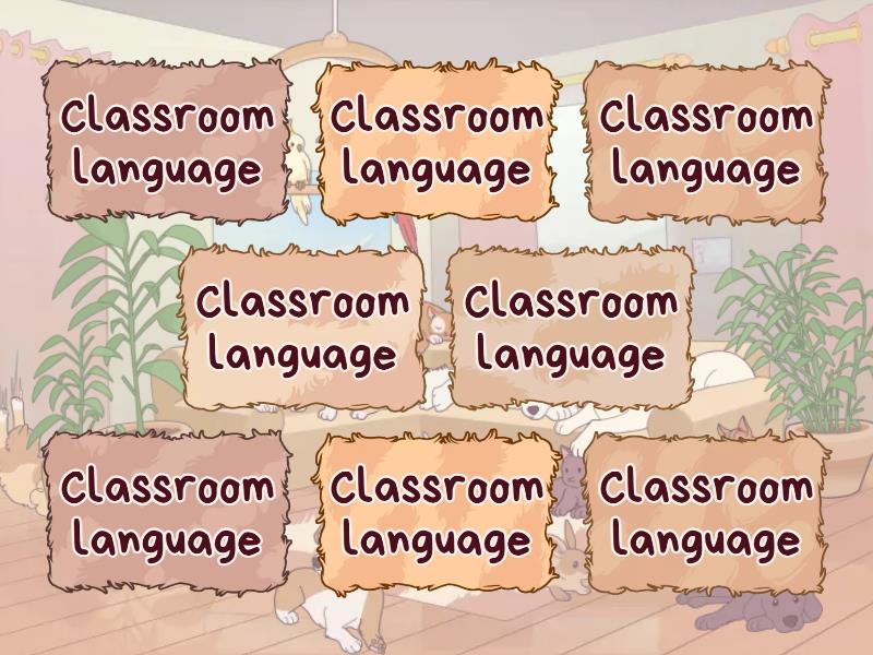 Classroom language - Flip tiles
