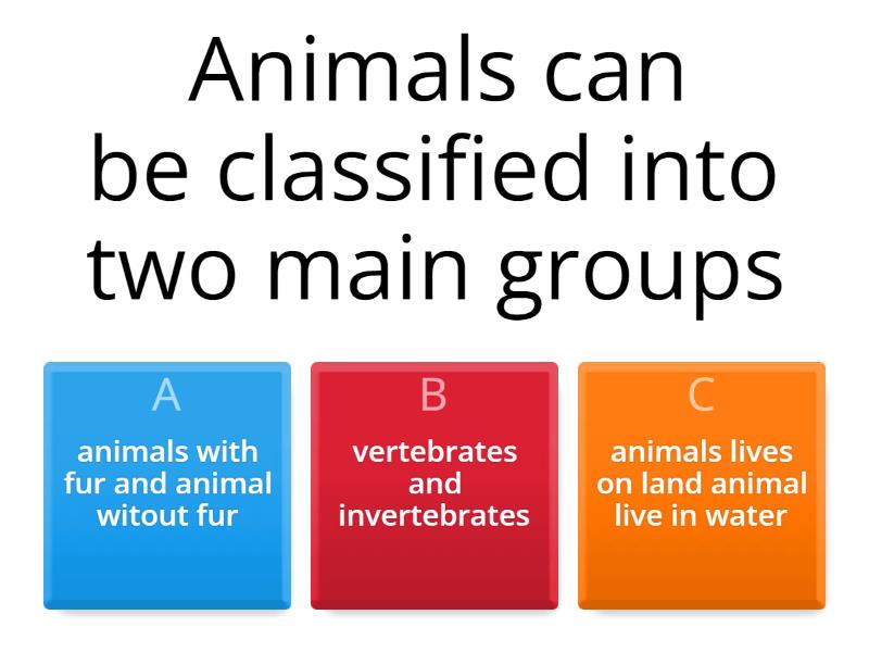 Animals year 5 - Quiz