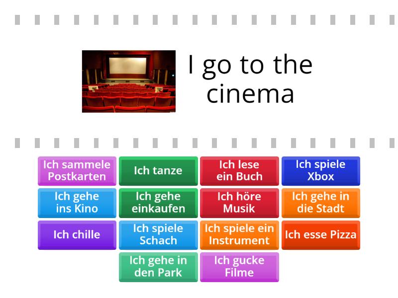 Non sporting hobbies - Find the match