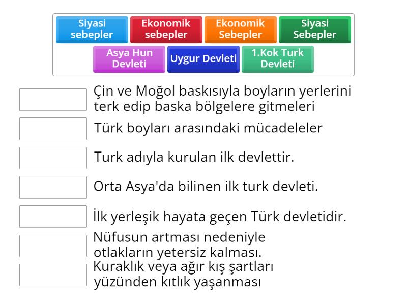 Tarih Performans Ödevi - Match up