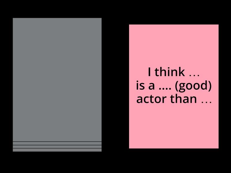 Comparative/superlative - Random cards