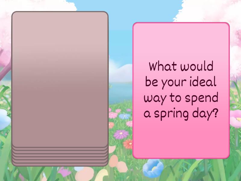 spring speaking - Speaking cards