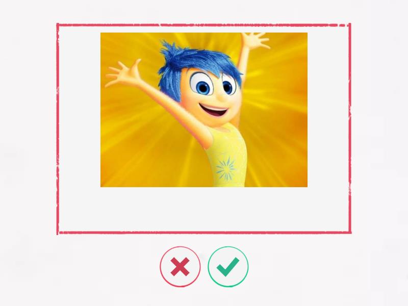 Inside out feelings - Flash cards