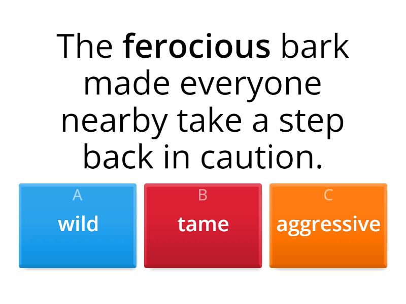 Replace each bold word with an antonym. - Quiz